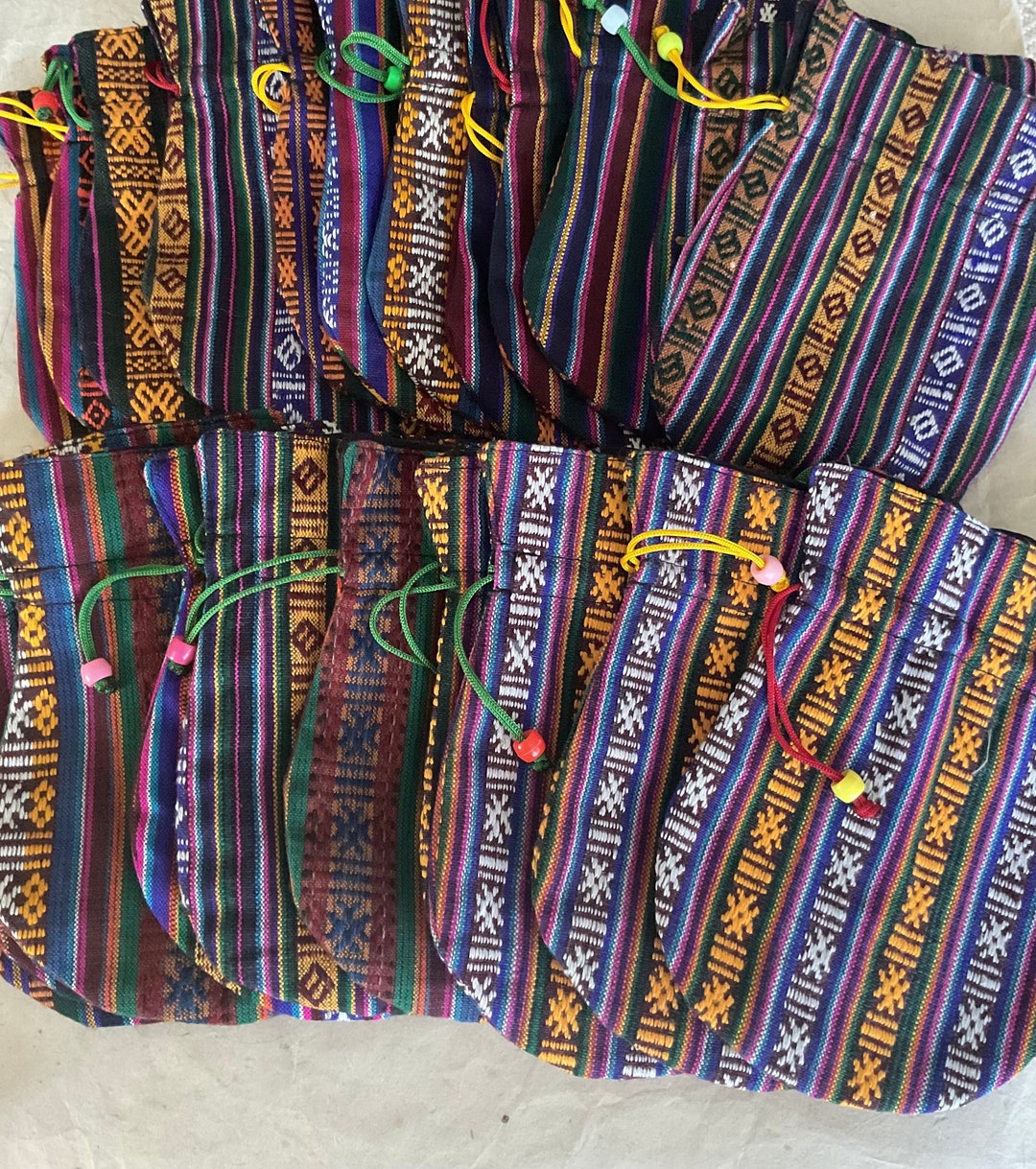 Handmade Bhutanese Fabric Mala Bags/ Jewelry Pouch/ Crystal Pouch ...