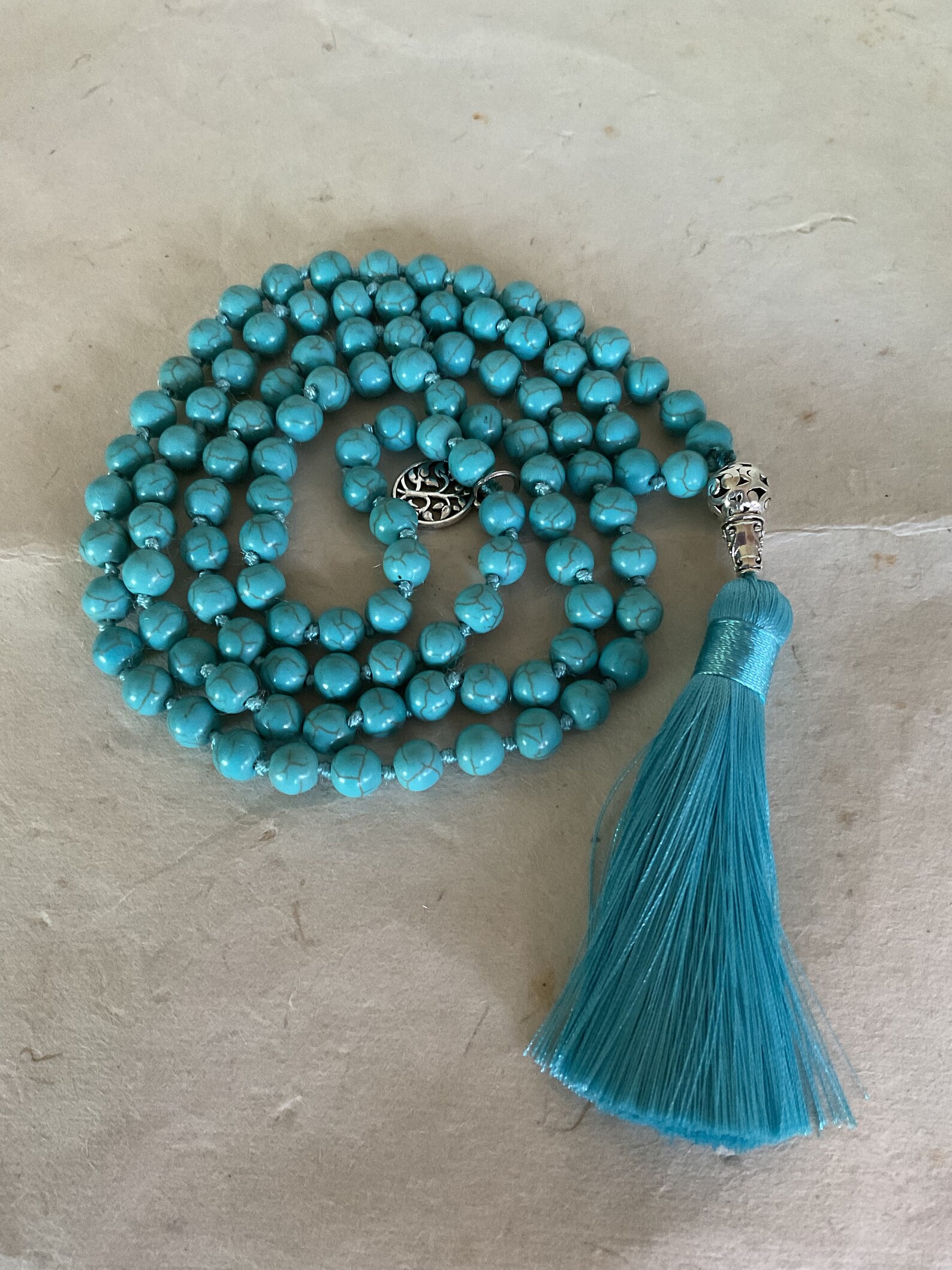 Tibetan Buddhist 108 Beads of 8mm Turquoise Mala/ Prayer - Etsy
