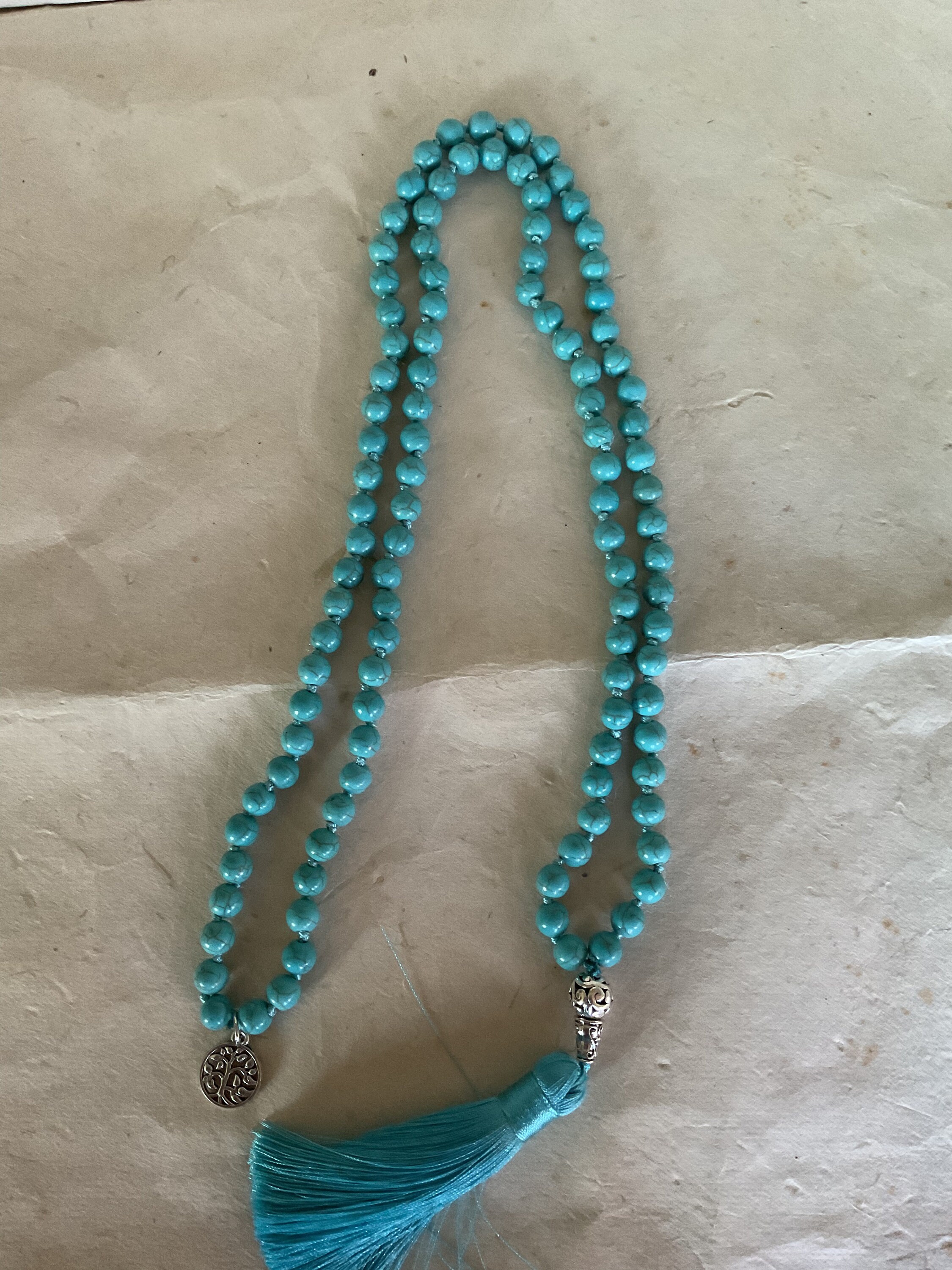 Tibetan Buddhist 108 Beads of 8mm Turquoise Mala/ Prayer - Etsy