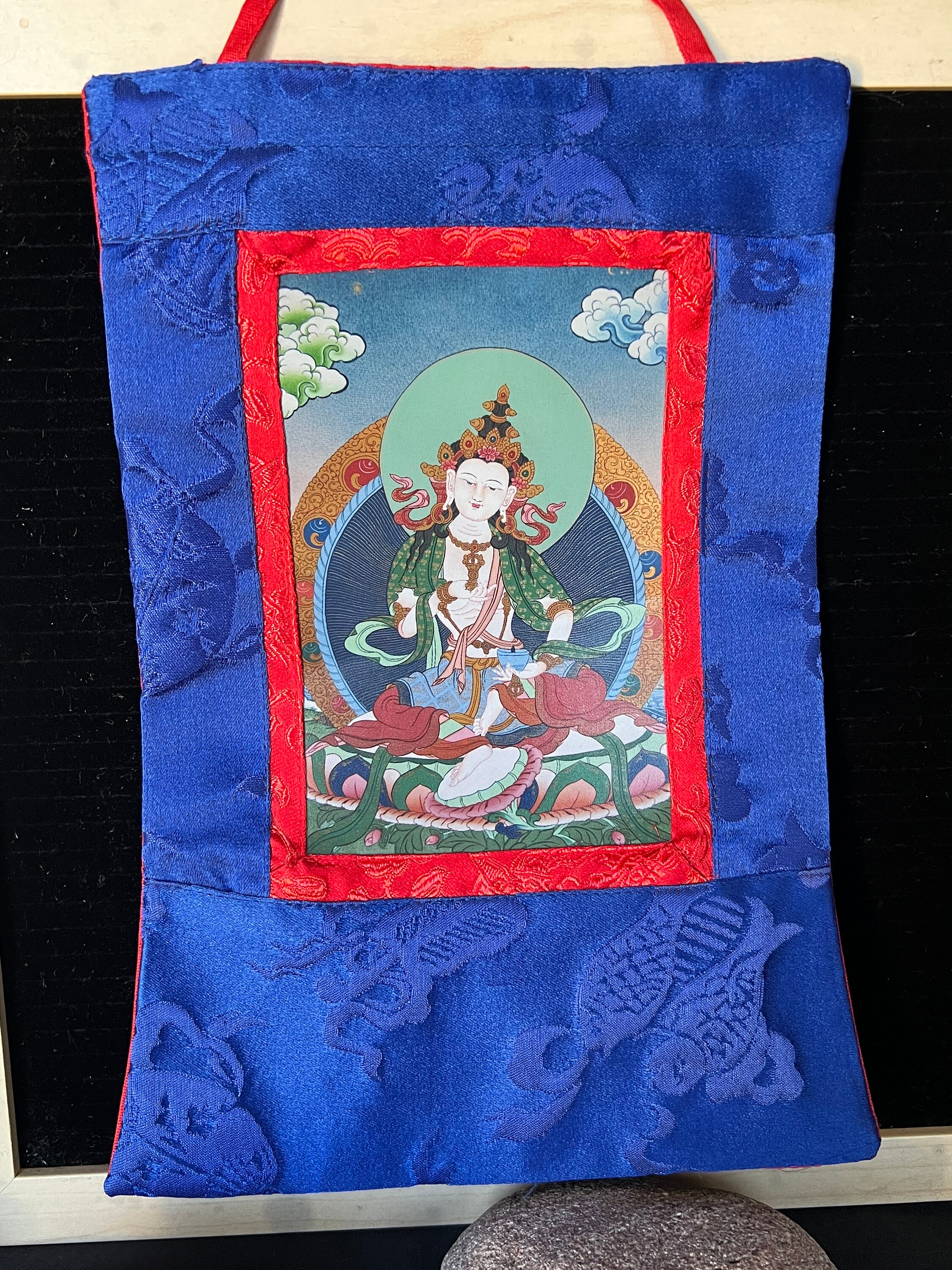 Tibetan Buddhist Mini Photo Thangka With Different Deities/ Vajrasattva ...