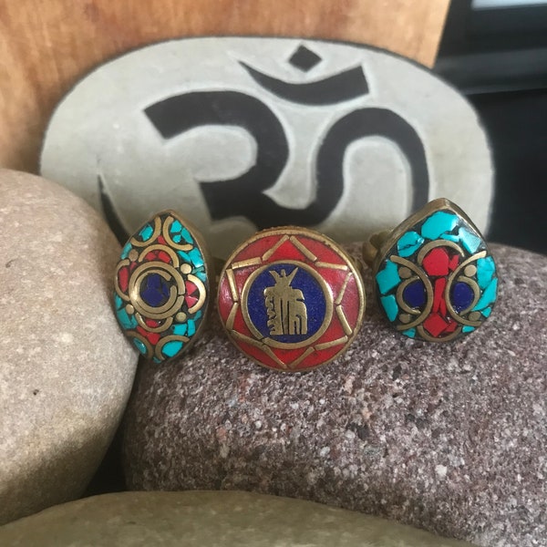 Tibetan Rings - Etsy