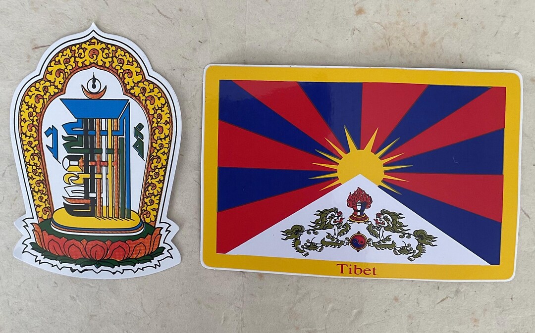 Tibetan Buddhist Stickers/ Tibet Stickers/ Kalachakra Stickers - Etsy