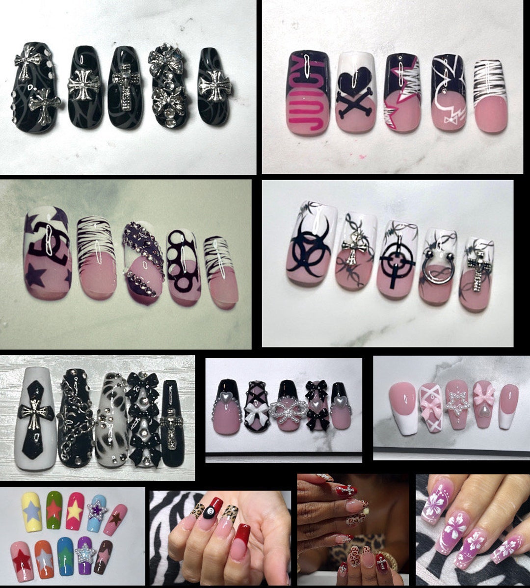 Custom Press on Nails - Etsy