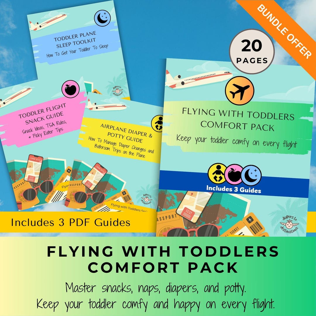 Flying With Toddlers Comfort Pack – Printable Toddler Travel Guides ...