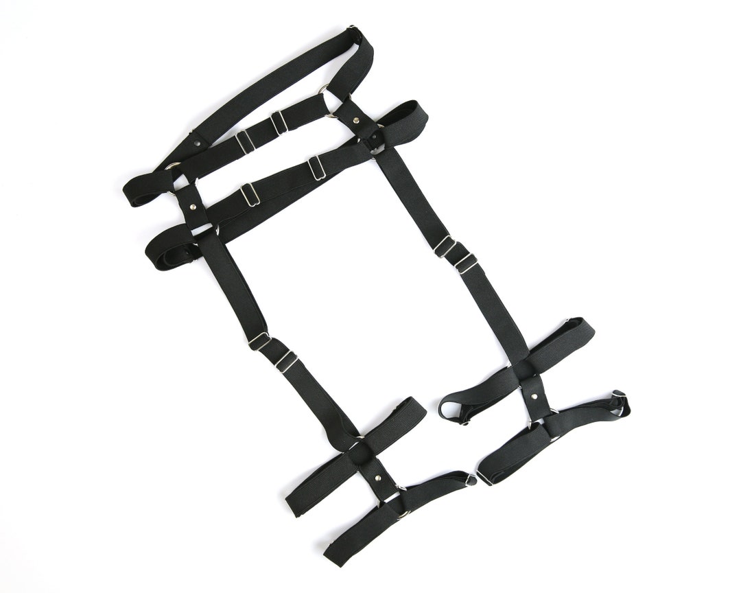 Handmade Thigh Garter Harness: Adjustable Elastane Leg Belt, Rave ...