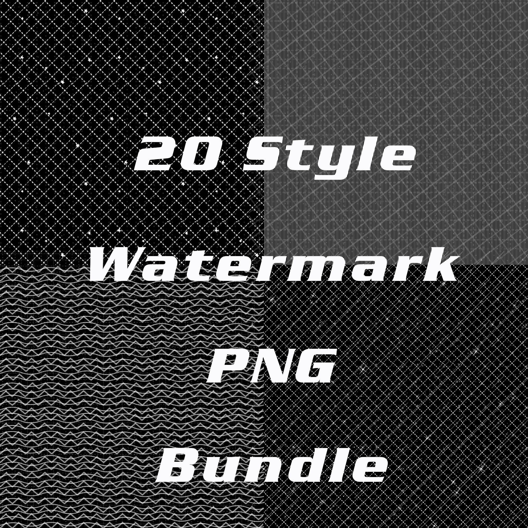 20 Styles Watermark PNG Bundle,transparent,watermark Overlay,photo ...