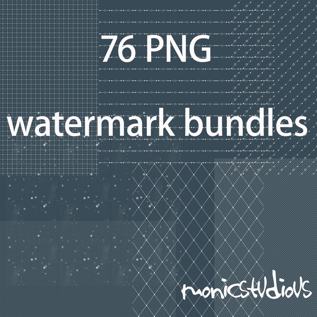 76 Styles Watermark PNG Bundle,transparent,watermark Overlay,photo ...