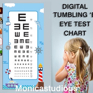 Sailor Tumbling E Eye Test Chart (digital Download) - Etsy