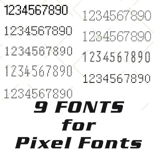 Pixel Font Money Order - Etsy
