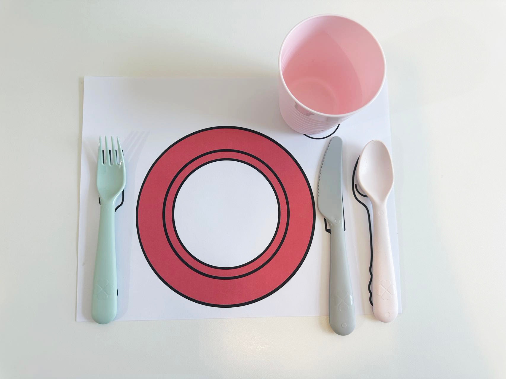 3 Printable Placemat Montessori Simple Design / Montessori Digital ...