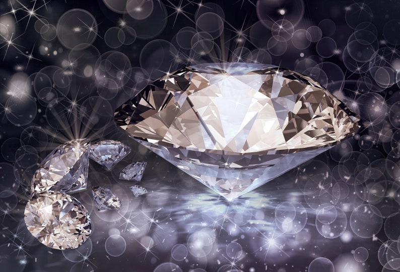 High Resolustion Diamonds Overlays PNG Files Realistic Gems Diamonds ...