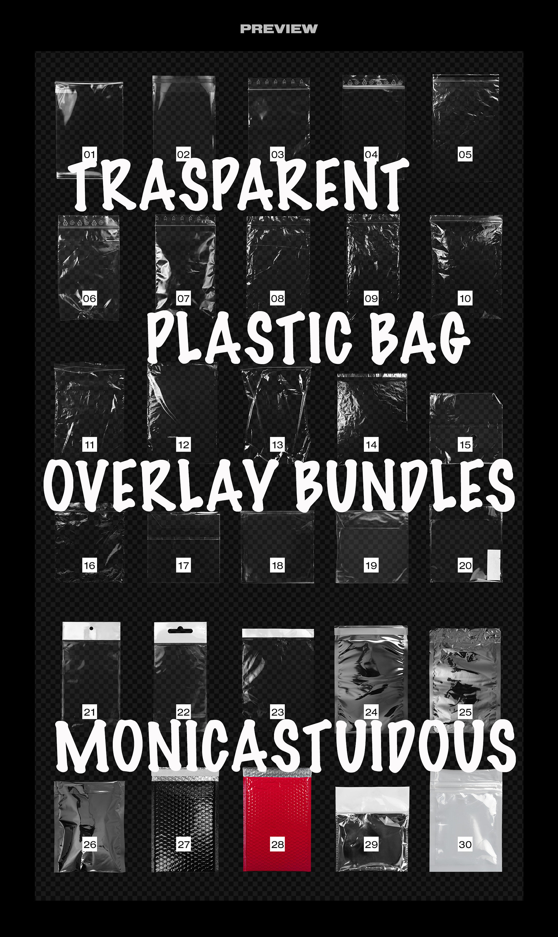 Transparent Plastic Bag Overlays, Plastic Bag Wrap Effect,realistic ...