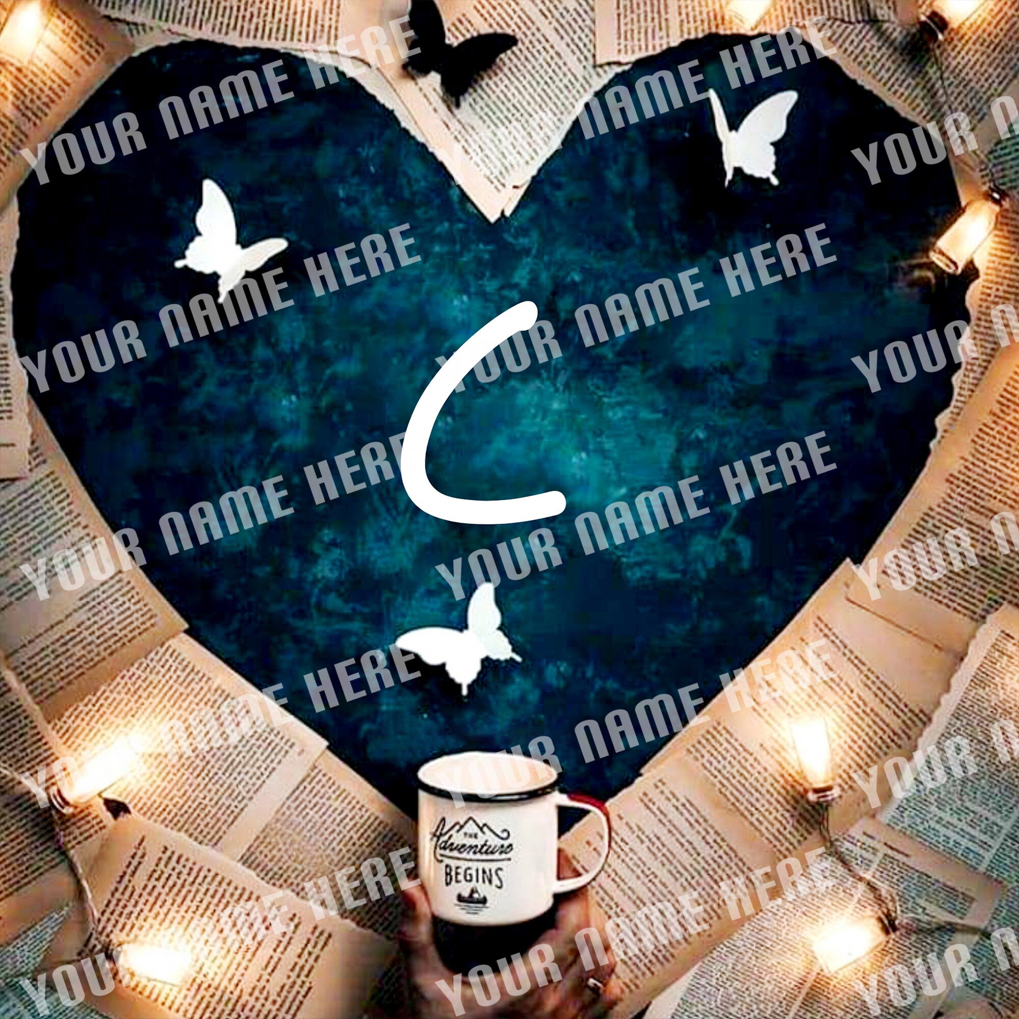 Customized Watermark Overlay PNG, / Personalized Watermark PNG, Company ...