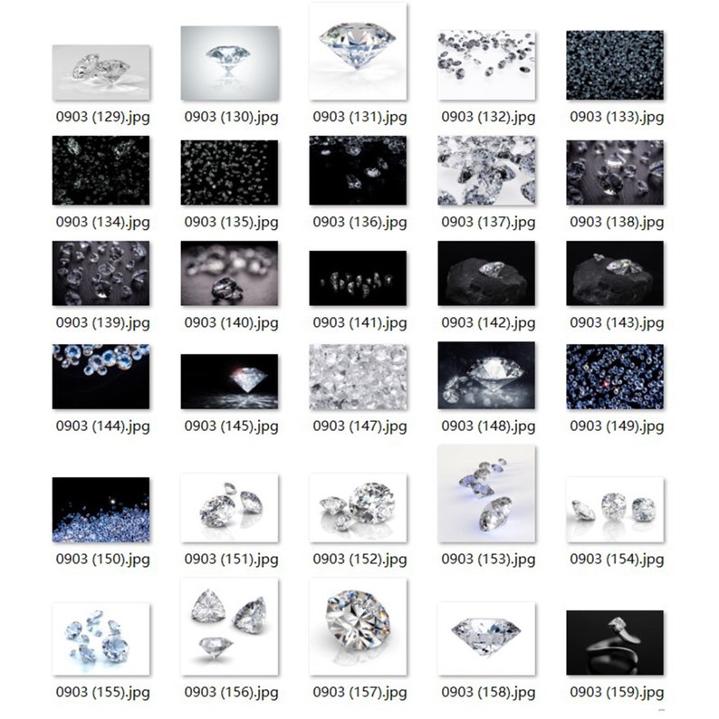 High Resolustion Diamonds Overlays PNG Files Realistic Gems Diamonds ...