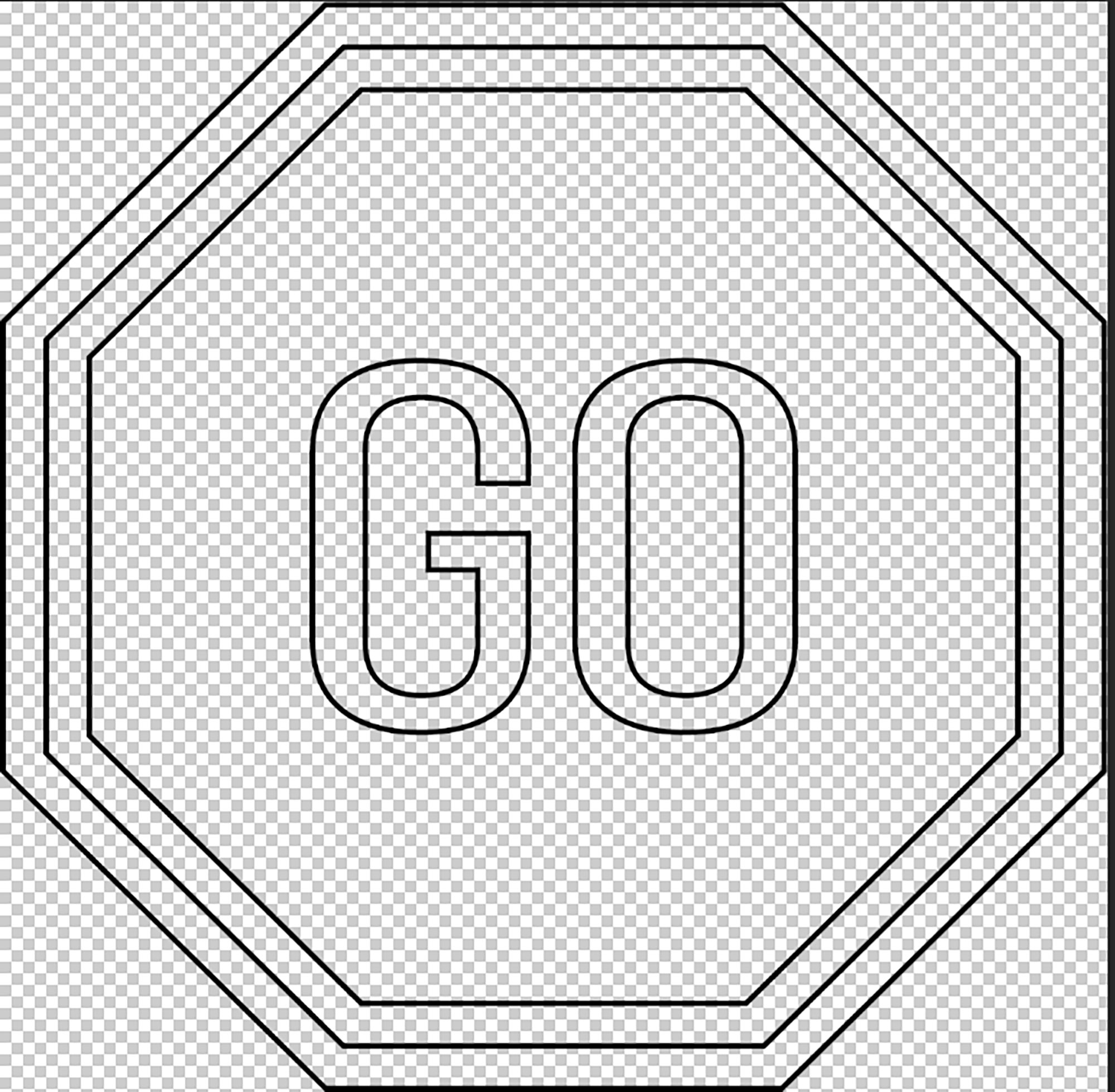 Super Bunlde for Stop Sign / Go Sign With Bar ,real Highway Font ...
