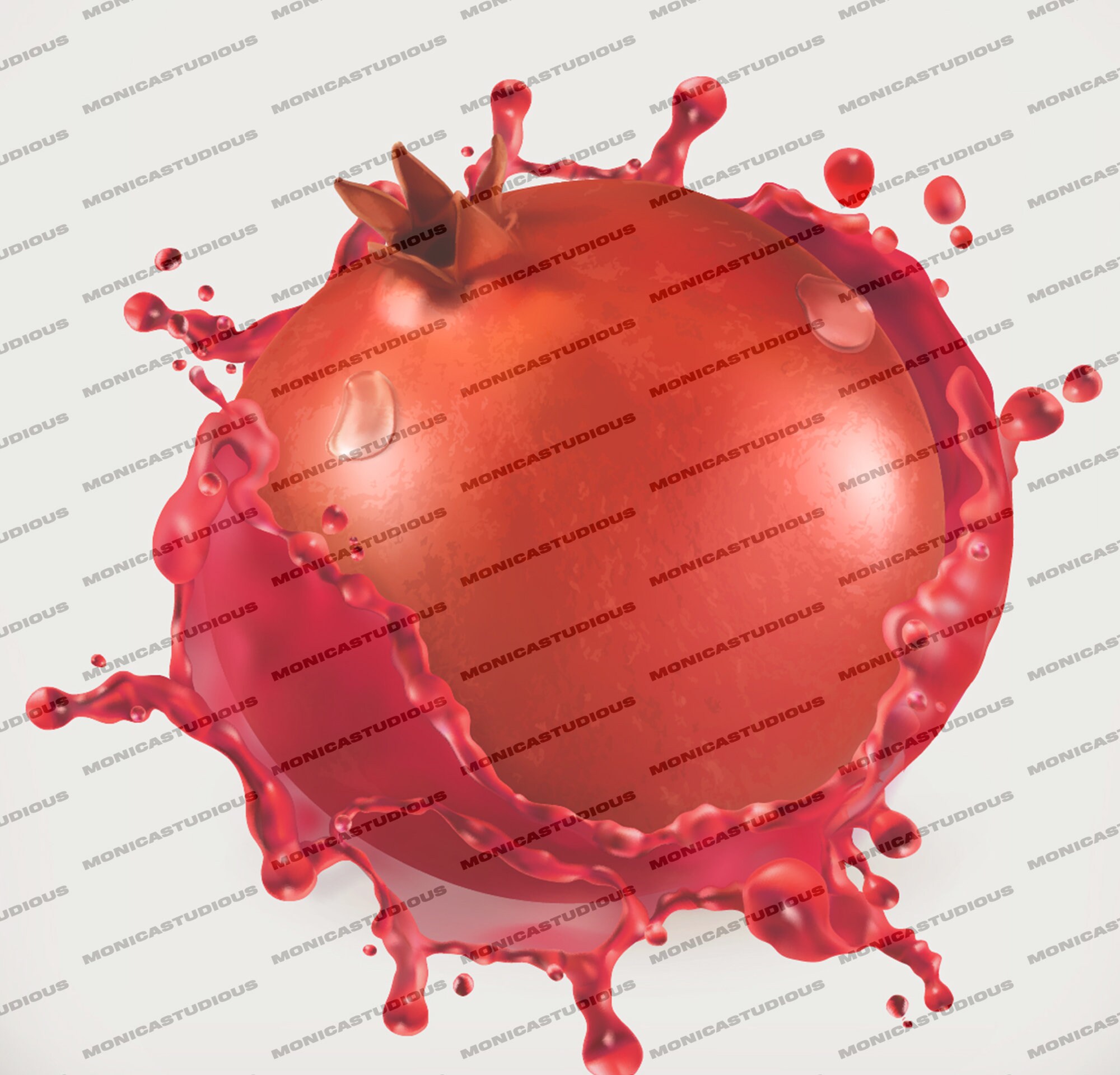 Half Fruits With Juice Splash Digital Backdrop EPS, Watermelon, Lime ...