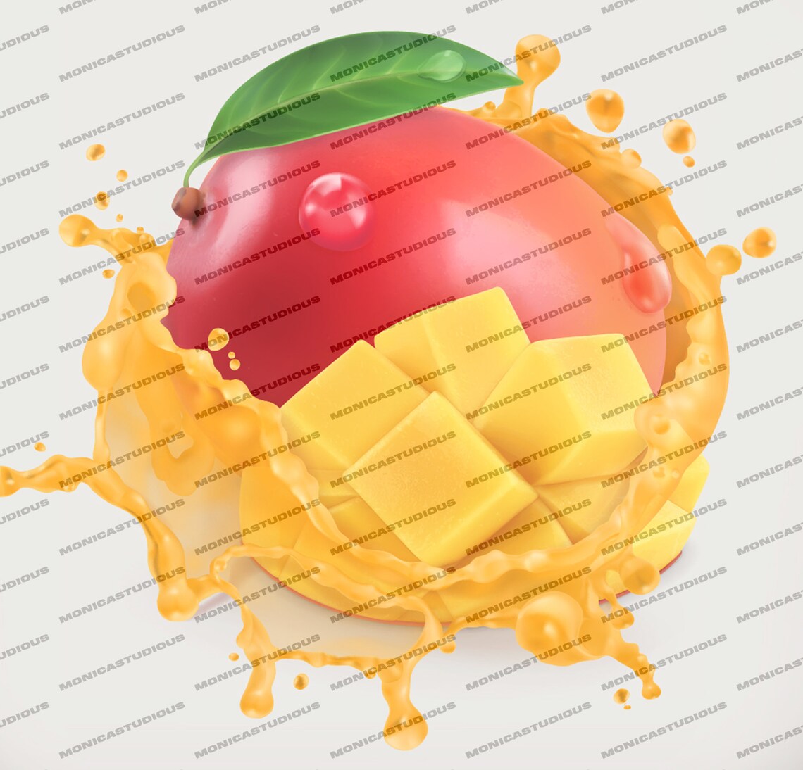 Half Fruits With Juice Splash Digital Backdrop EPS, Watermelon, Lime ...