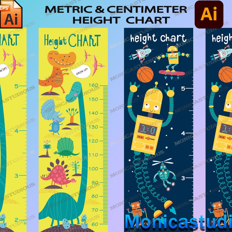 Robot Growth Chart - Etsy