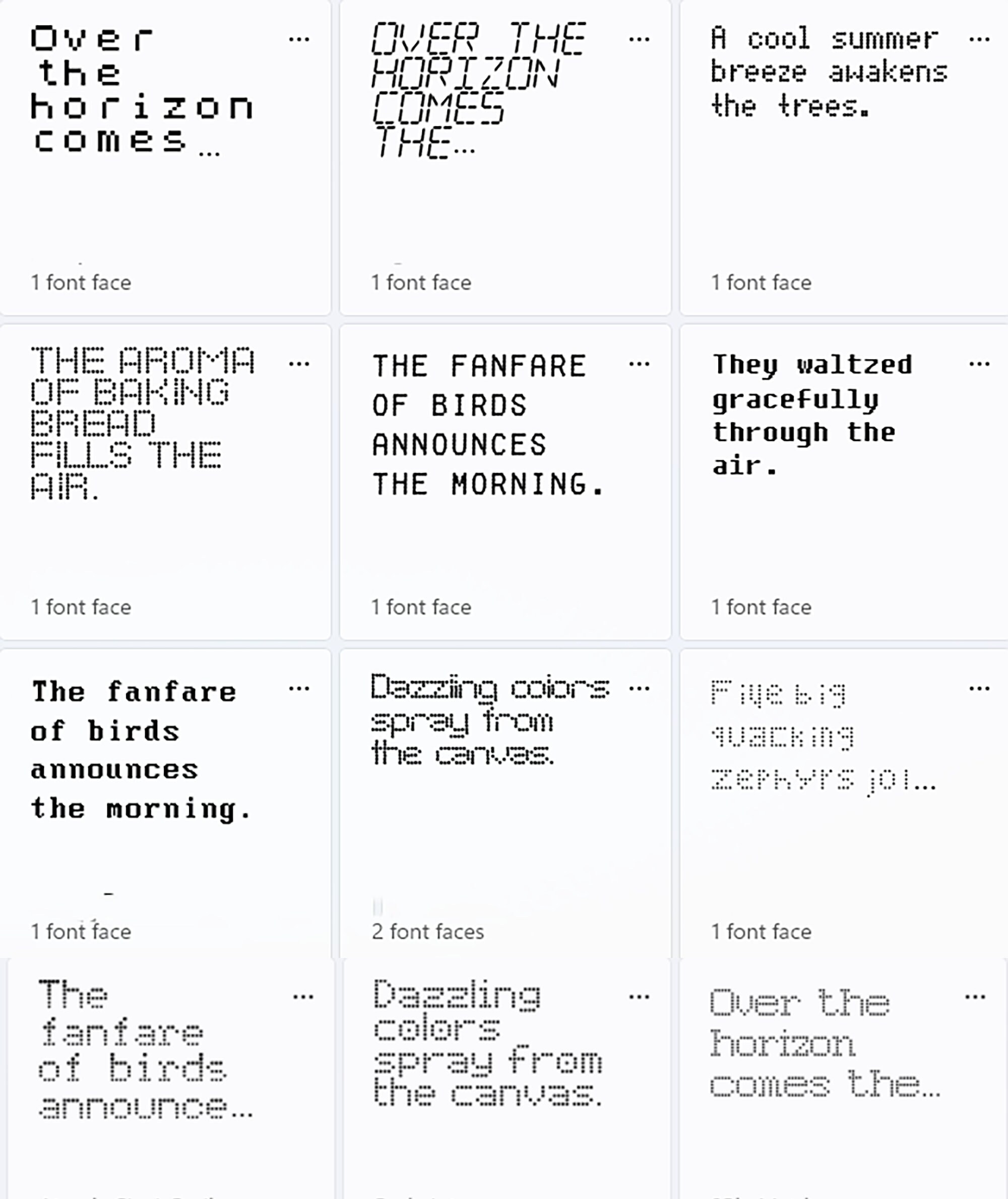 9P Dot Matrix Digital Fonts ,fonts for Number Special Purpose Digital ...