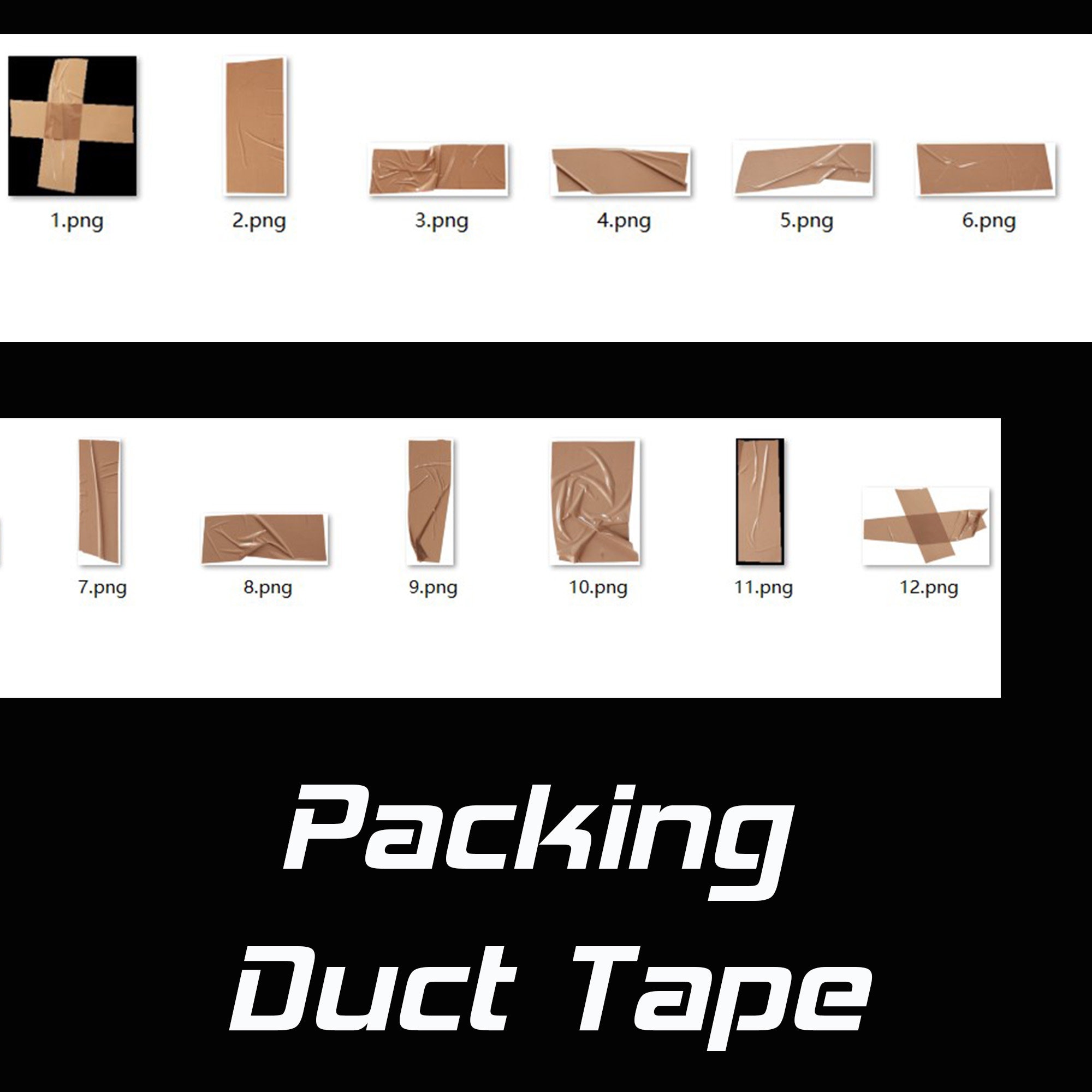 Tape Clipart Bundle: Holographic & Plastic Textures (digital Download ...