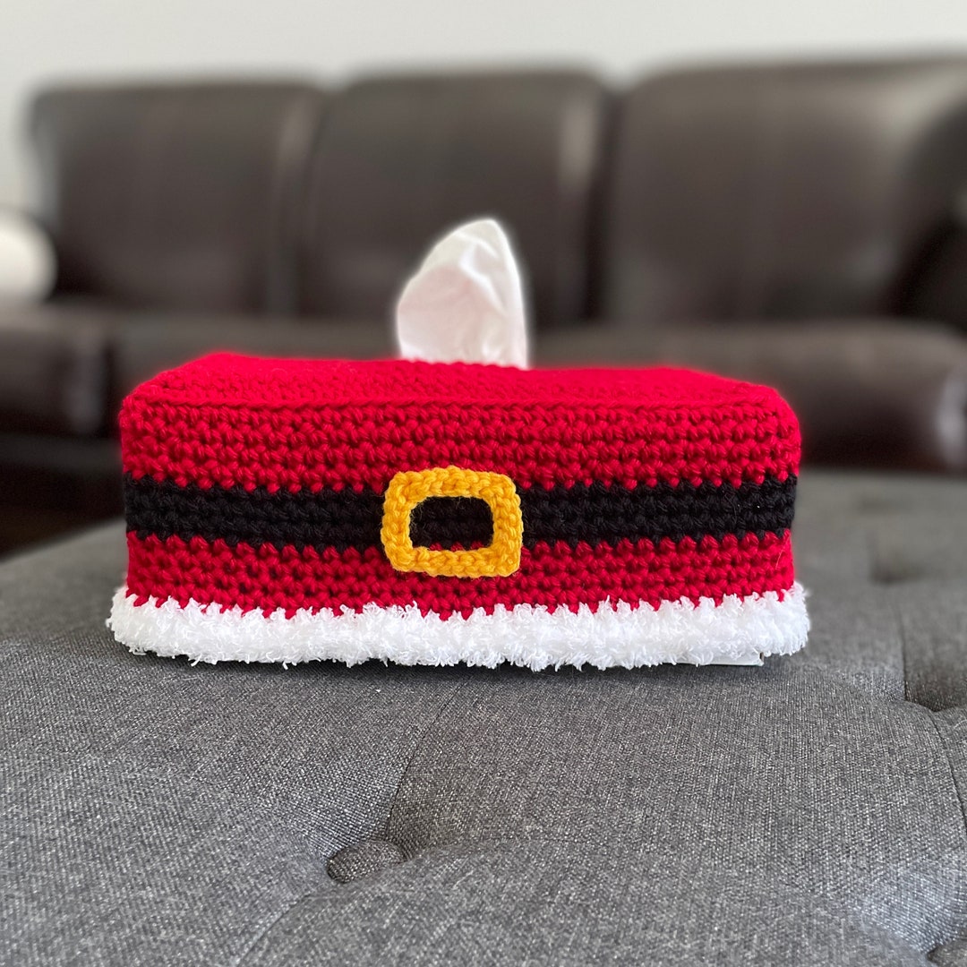 Santa Suit Tissue Box Cover, Christmas Decor - Etsy