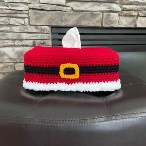 Santa Suit Tissue Box Cover, Christmas Decor - Etsy