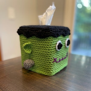 Frankenstein Tissue Box Cover, Halloween Decor - Etsy