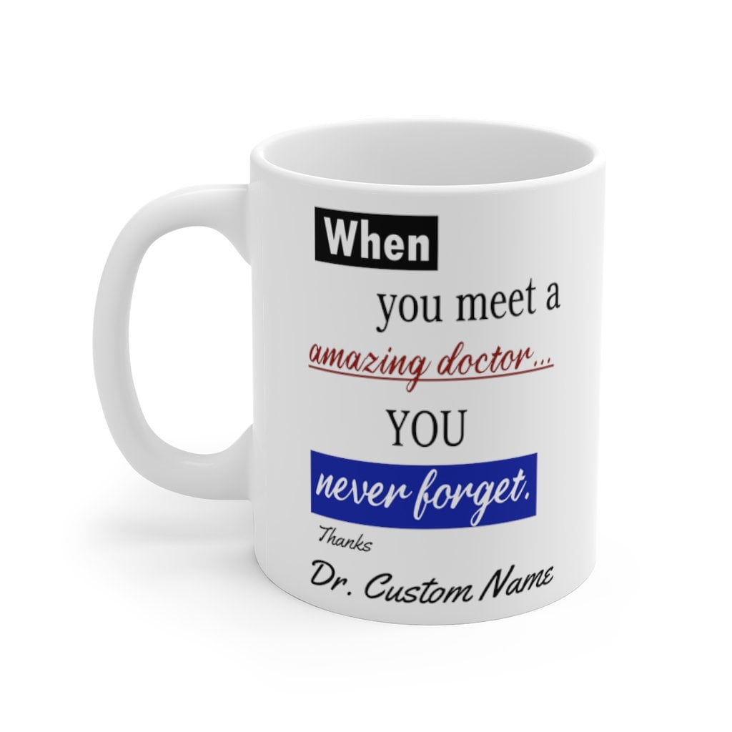Customize Doctor Mug, Best Mug Personalized Gift for Doctor, Doctor to ...