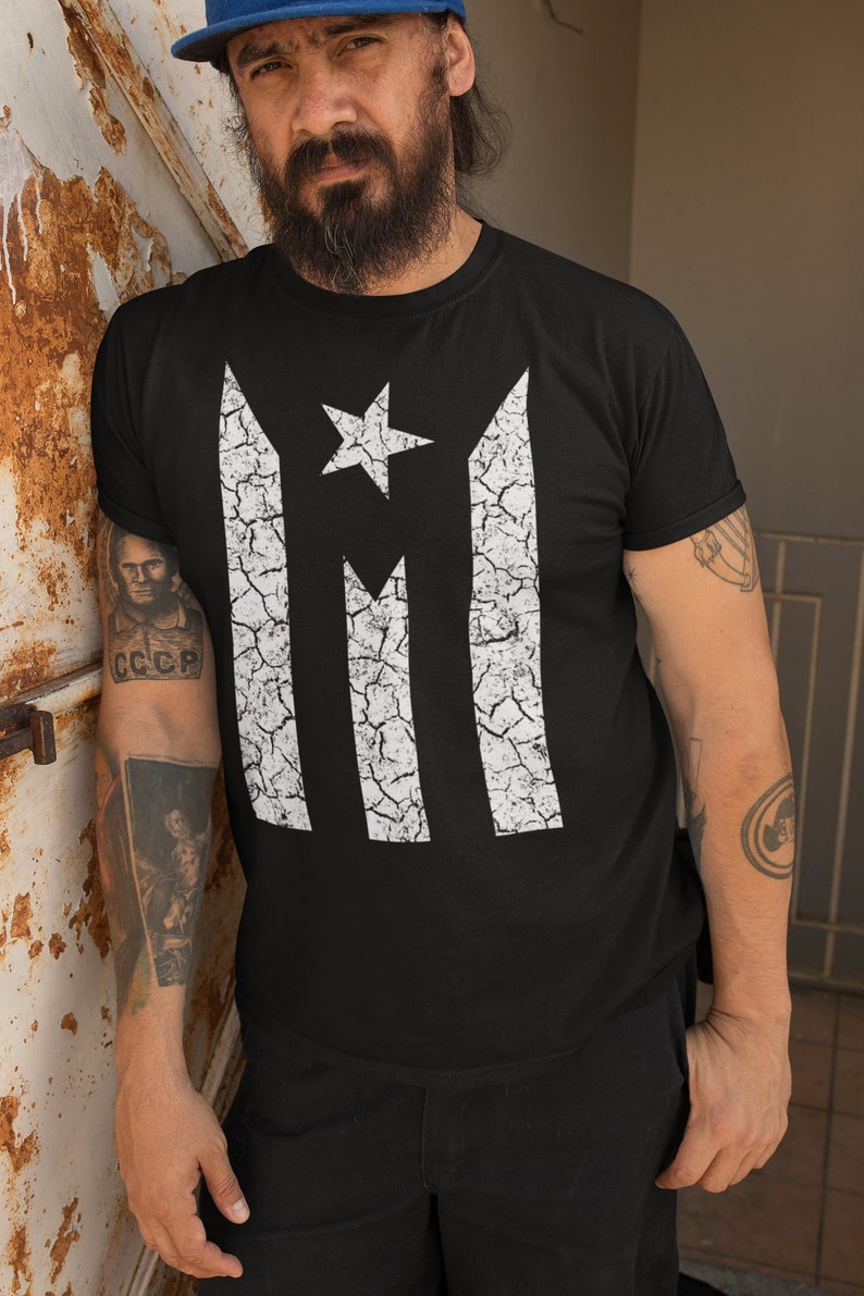 Puerto Rican Black Flag T-shirt, Protesta Boricua, Resiste, Boricua ...