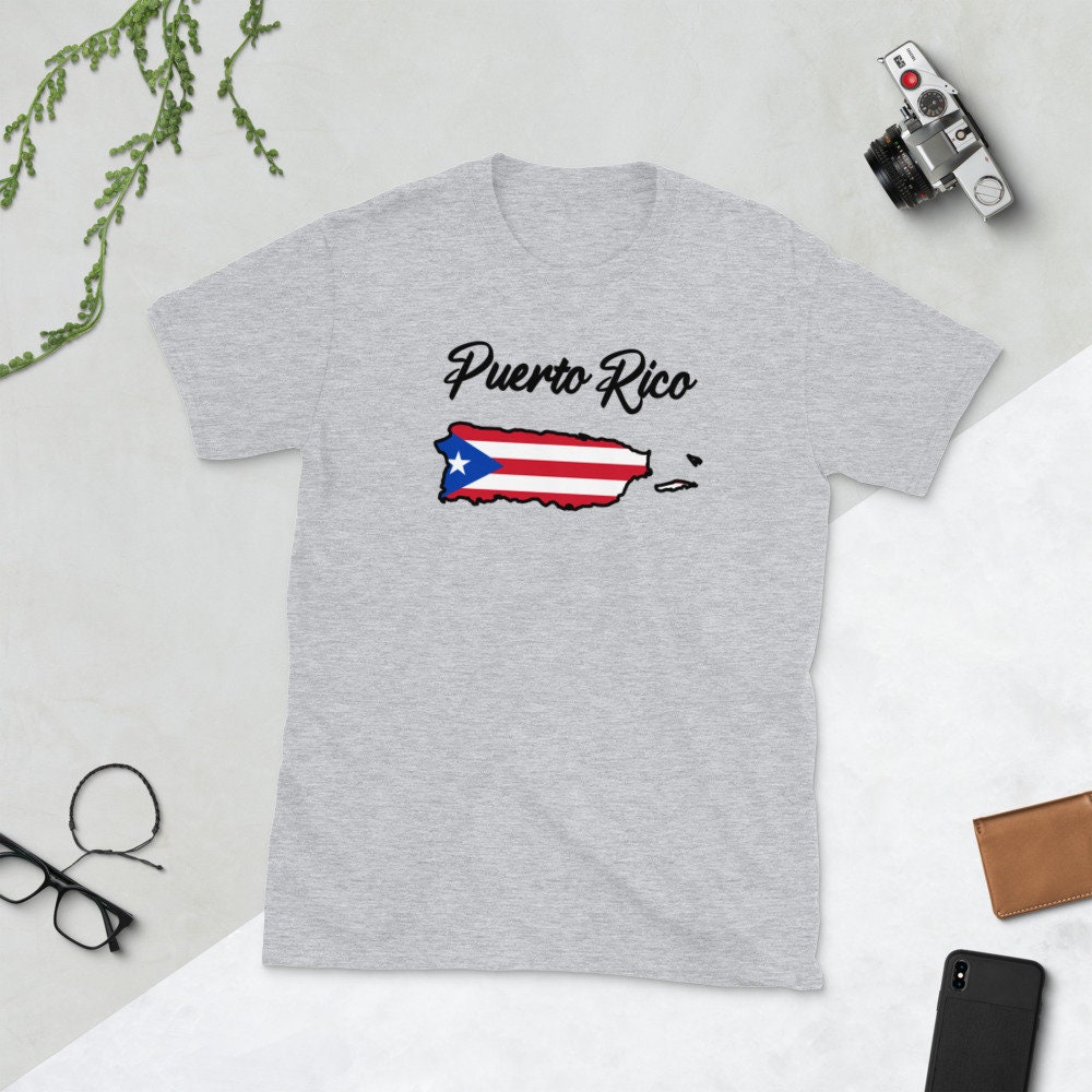 Isla De Puerto Rico Con La Bandera Puerto Rico Unisex T-shirt, Puerti ...