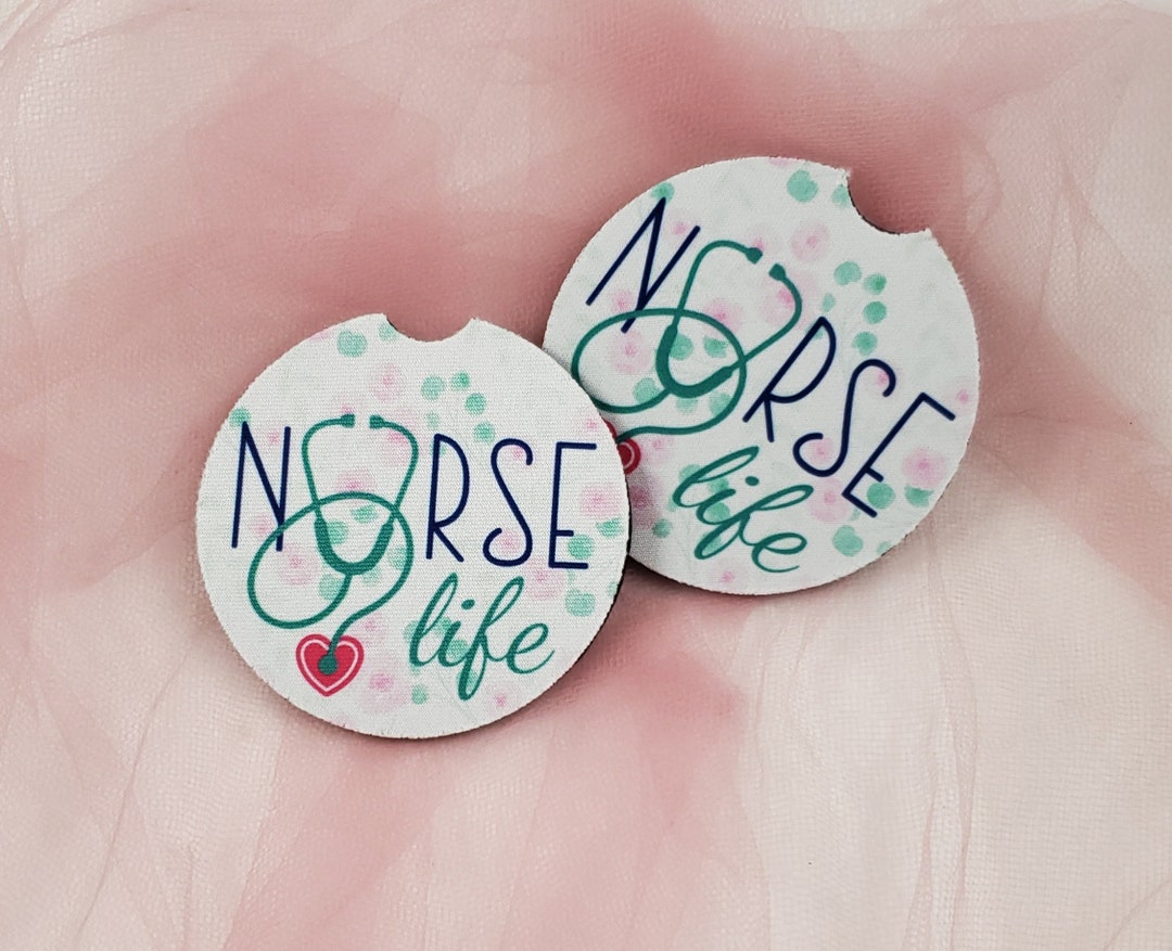 Nurse, Healthcare, First Responder Car Coasters: 2 PACK Multiple ...