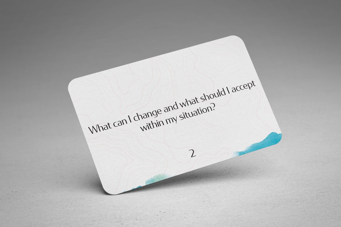 Therapy Cards Journal Prompts Self-discovery Journey Self-reflection ...