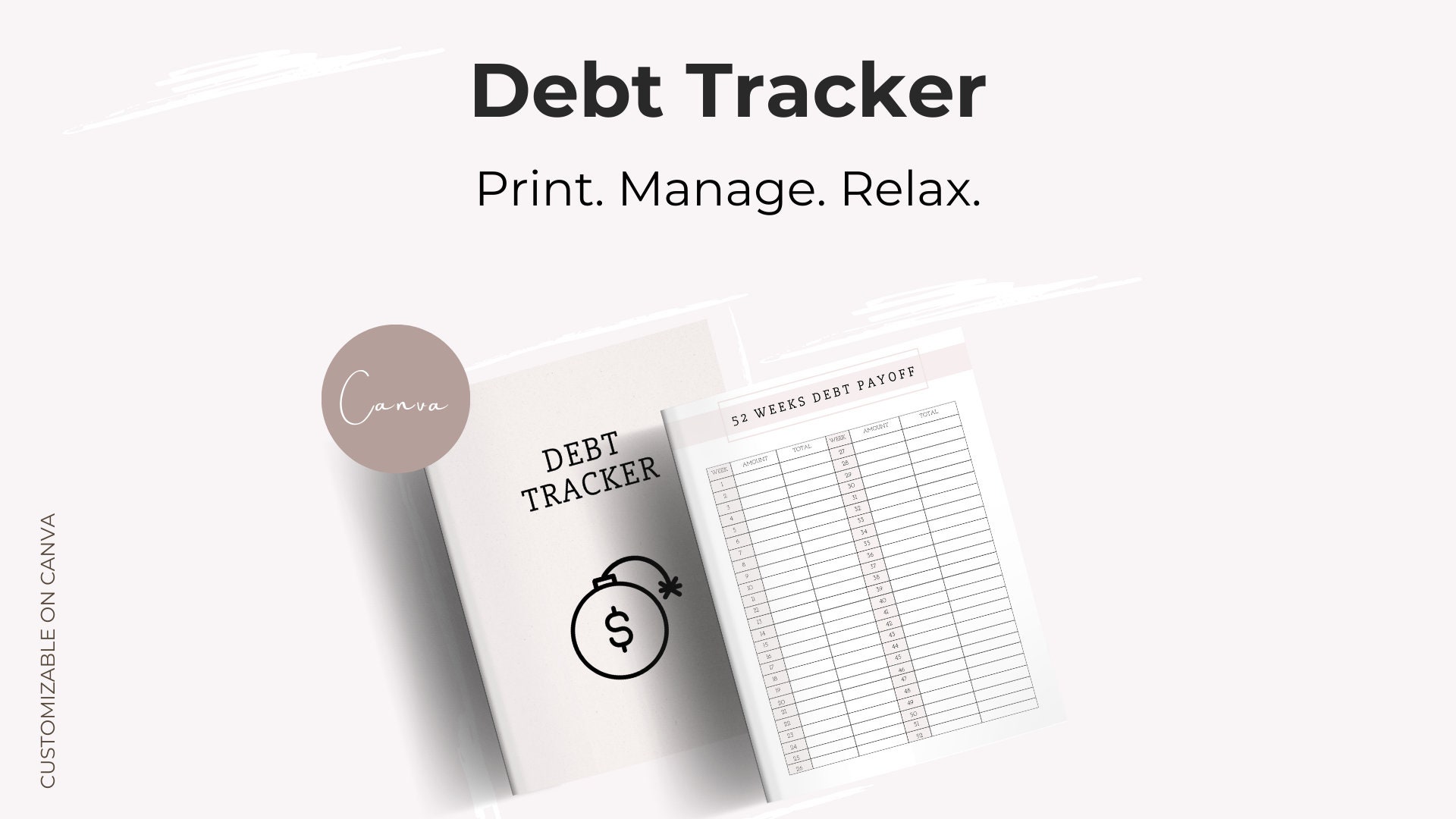 Debt Tracker Printable Debt Overview Debt Snowball Debt Payments Debt ...