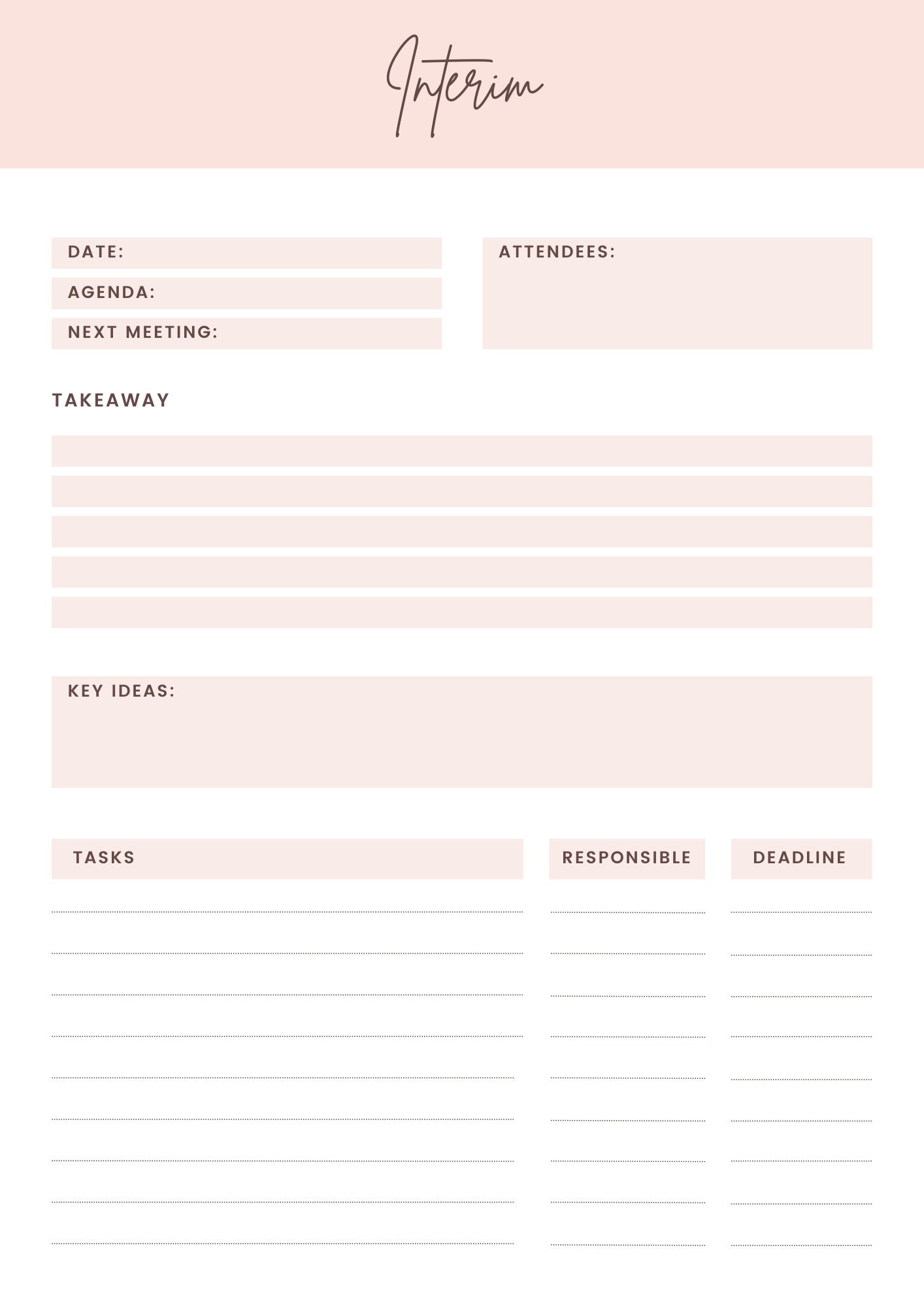 Project Planner Printable, Productivity Planner, Task Tracker, Work ...