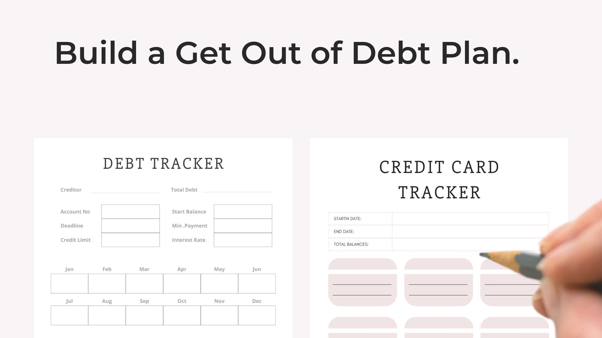 Debt Tracker Printable Debt Overview Debt Snowball Debt Payments Debt ...