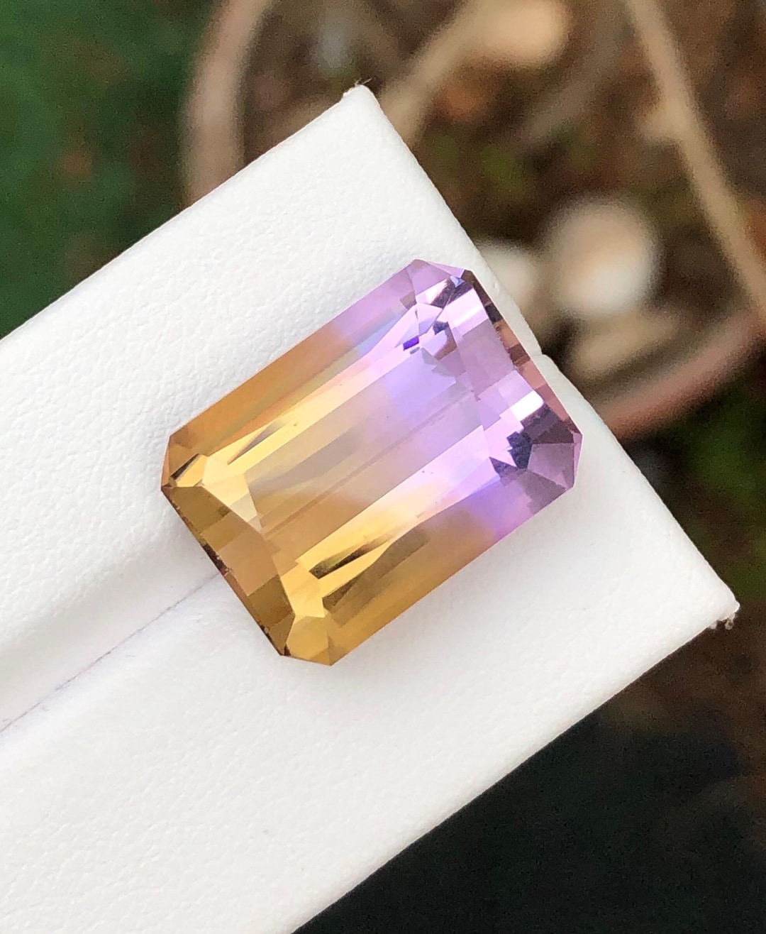 18.499 Carats Perfect Emerald Cut Natural Top Quality AMETRINE From ...