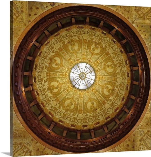 Gold Abstract Photograph Print, Flagler College, Canvas, St. Augustine ...