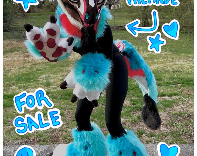 Raptor Fursuit Premade Full Partial Furry Fursona Dino Character ...