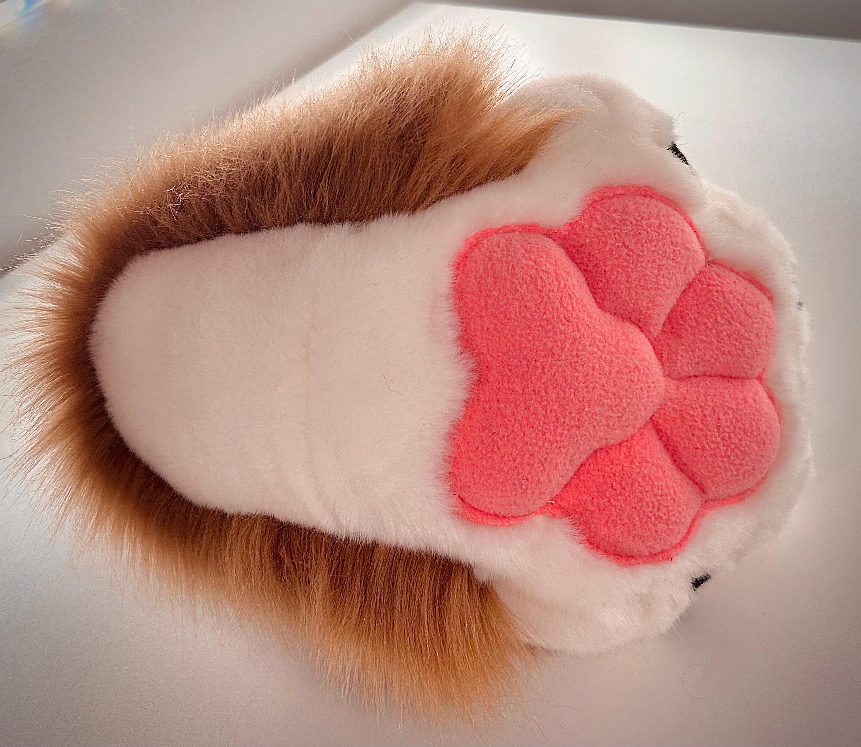 Custom Feetpaw Plushie Handmade Small Fluffy Pet Toy Fursona Paw ...
