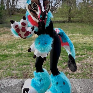 Raptor Fursuit Premade Full Partial Furry Fursona Dino Character ...