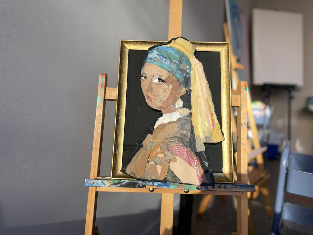 Girl With Pearl Earring. Johannes Vermeer. Art Collage. Collage Art ...