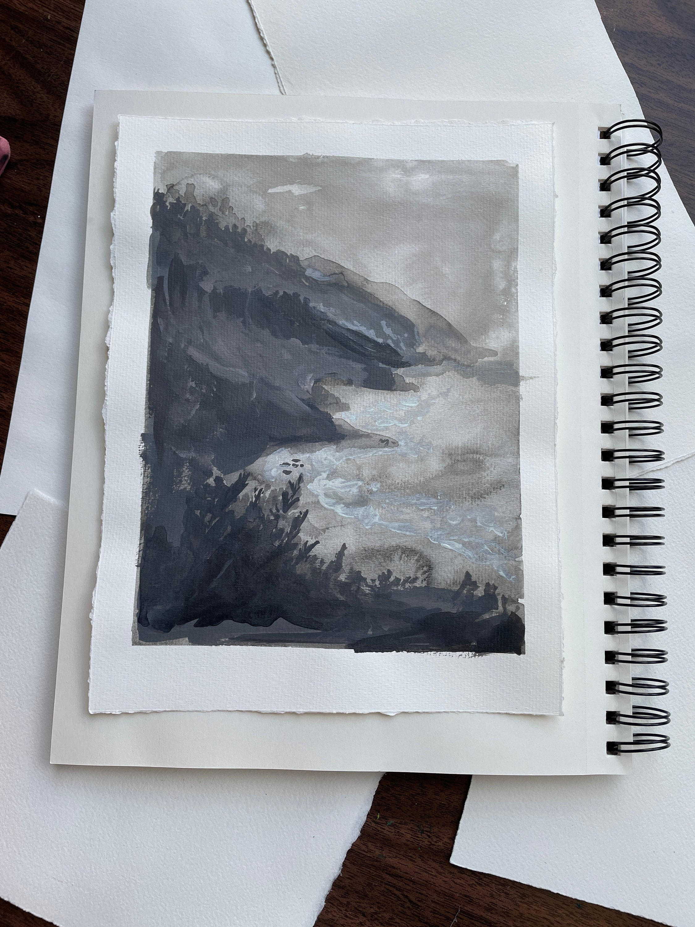 Abstract Landscape Pencil Drawings