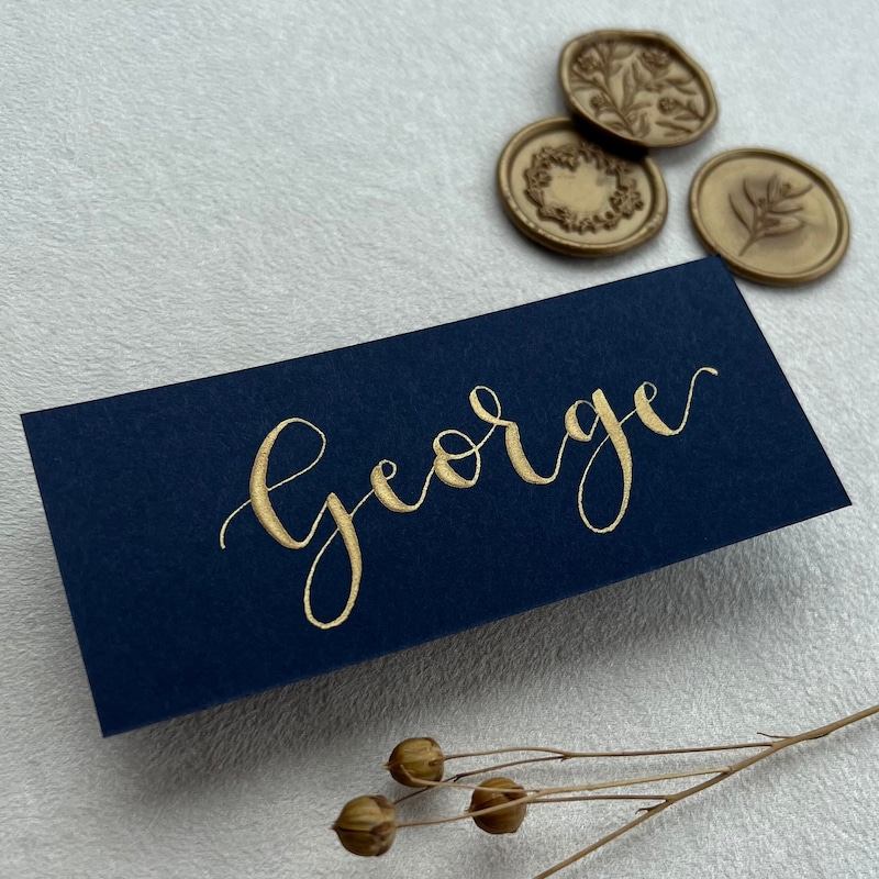 Navy Blue Cards - Etsy