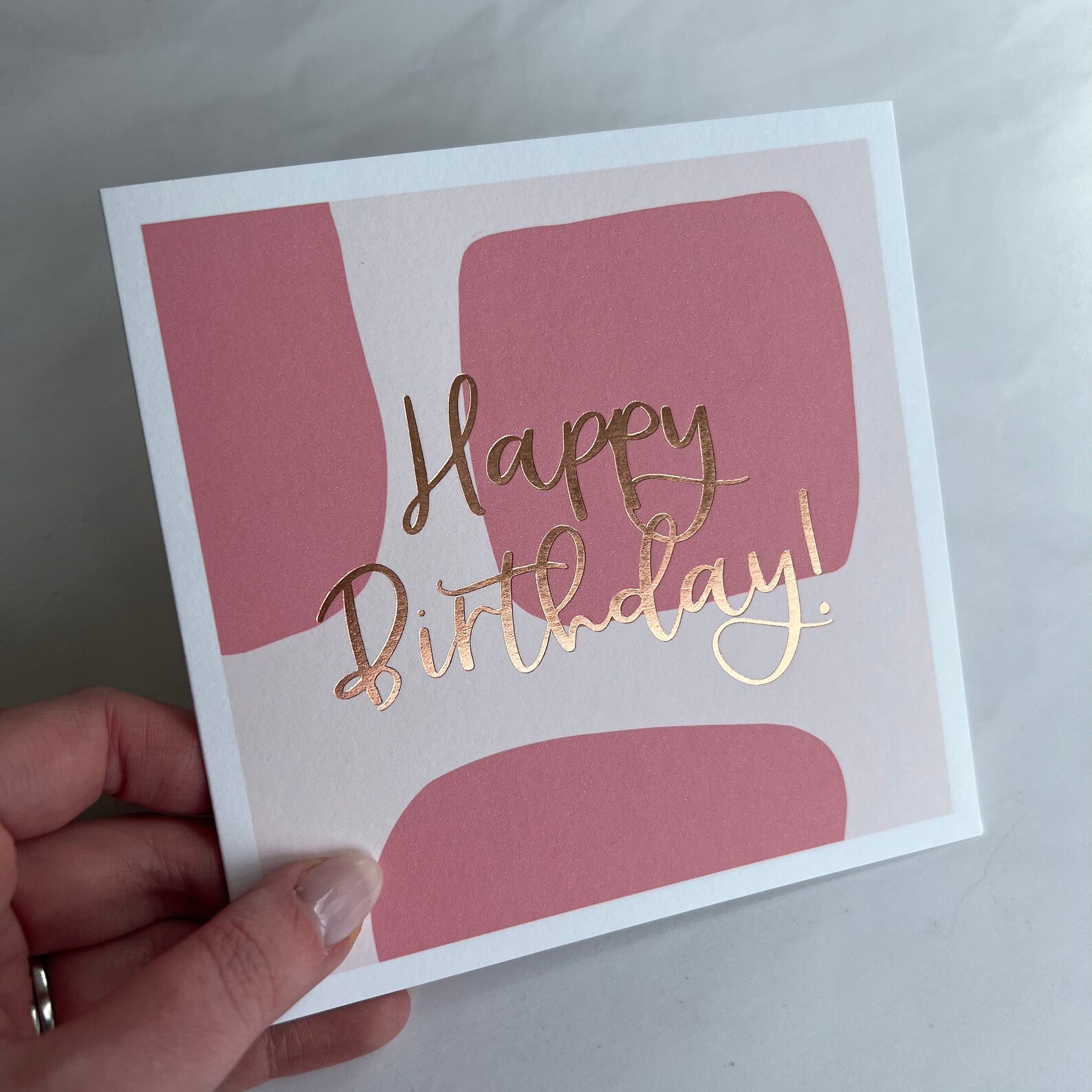 Happy Birthday Card / Pink Birthday Card / Birthday Card for - Etsy