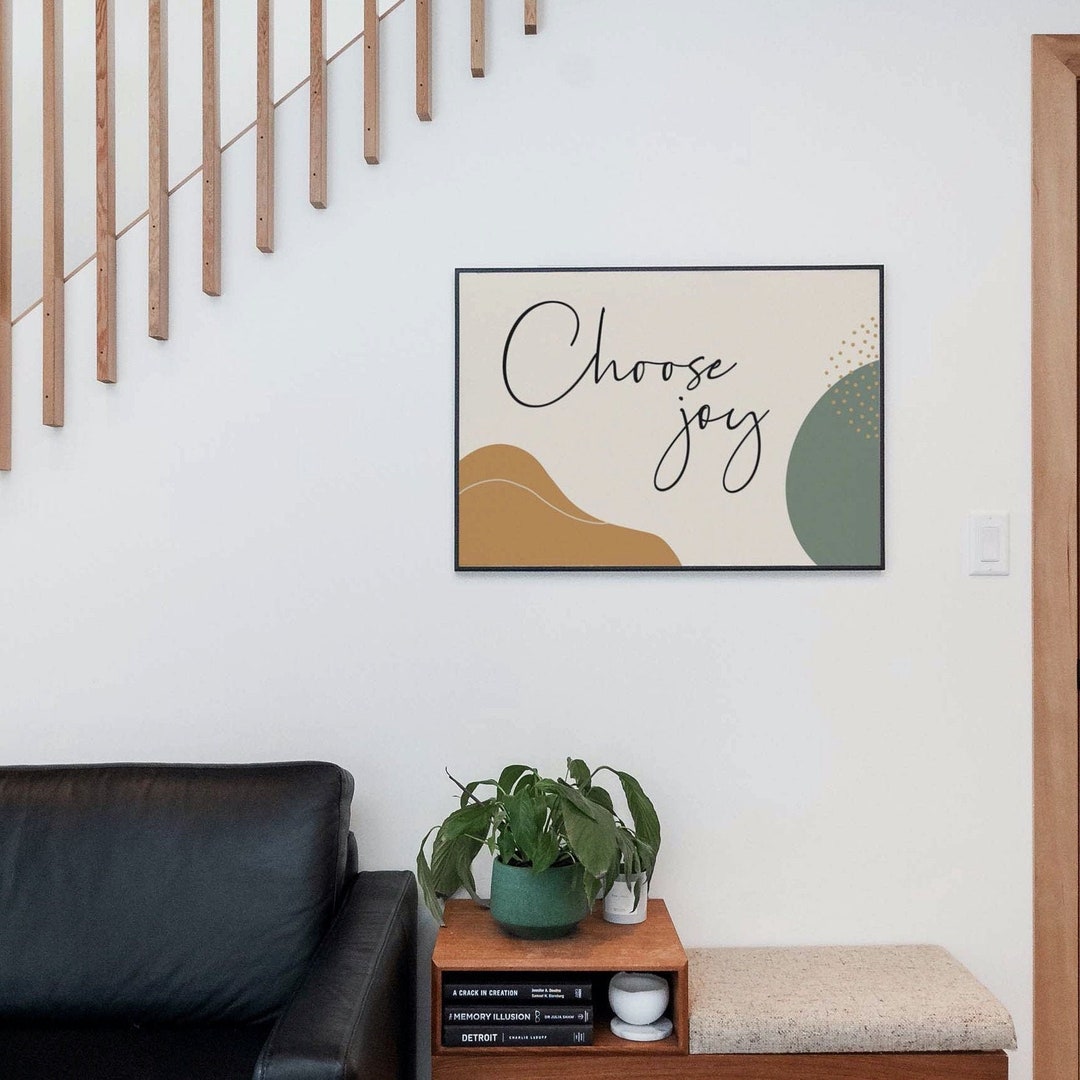 Choose Joy / Bible Verse Wall Art / Christian Gift / Bible Verse Print ...