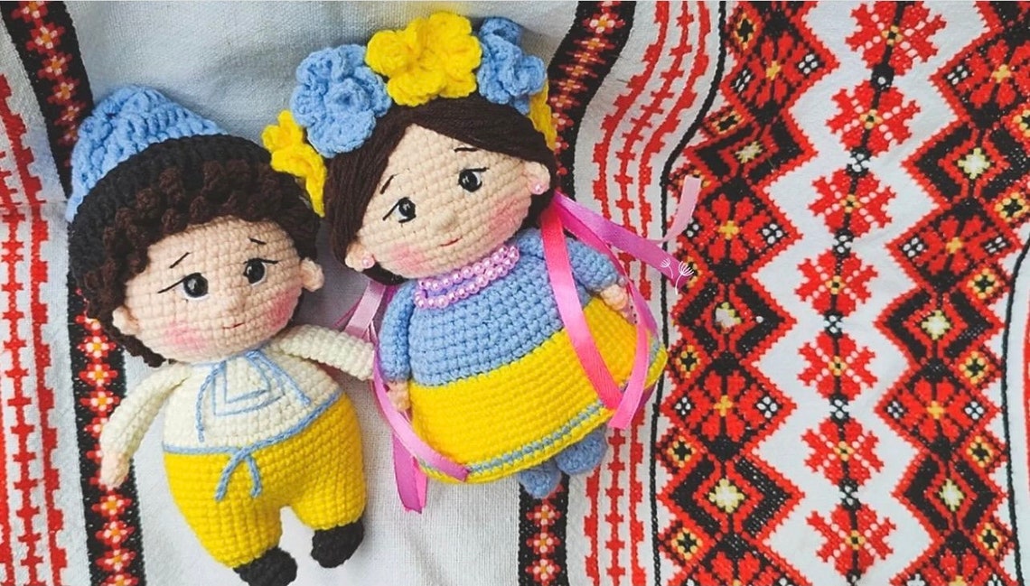 Ukrainian Toys,crochet Doll Toy,made in Ukraine,gift From Ukraine ...