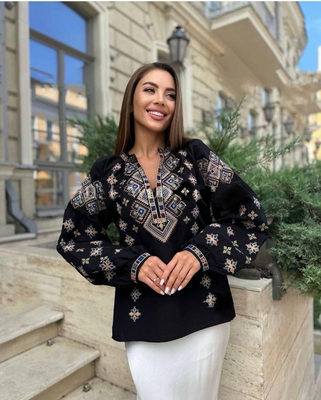 Black Ukraine Vishivanka,white Ukraine Blouse,embroidered Ukraine Women Blouse,ukraine Women ...