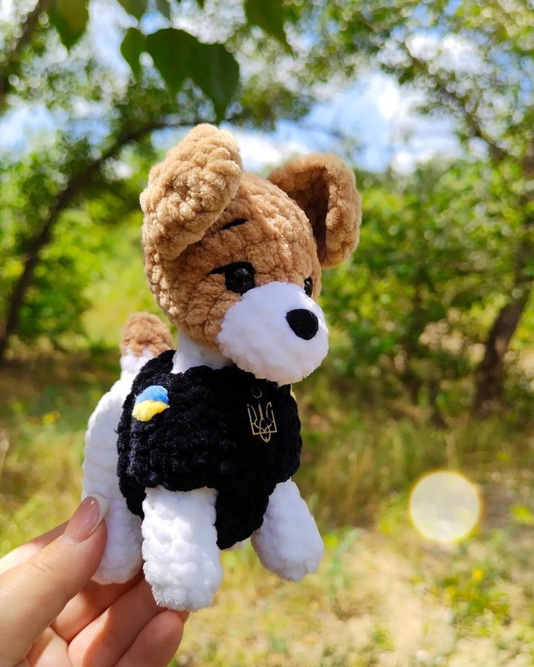 Crochet Handmade Ukraine Dog Patron,crochet Ukraine Toy,made in Ukraine ...