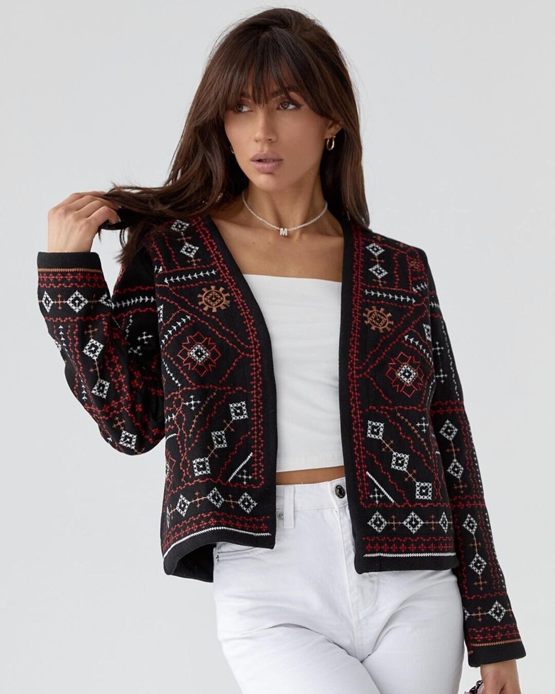 Ukrainian Embroidery,ukrainian Jacket,embroidered Jacket,national ...