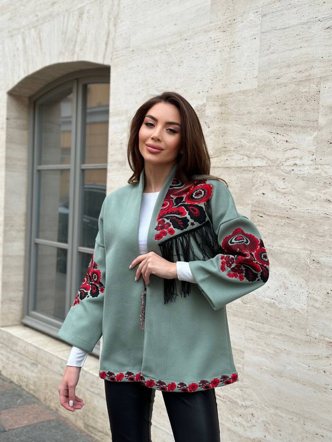 Ukrainian Embroidery,ukrainian Jacket,embroidered Jacket,national ...